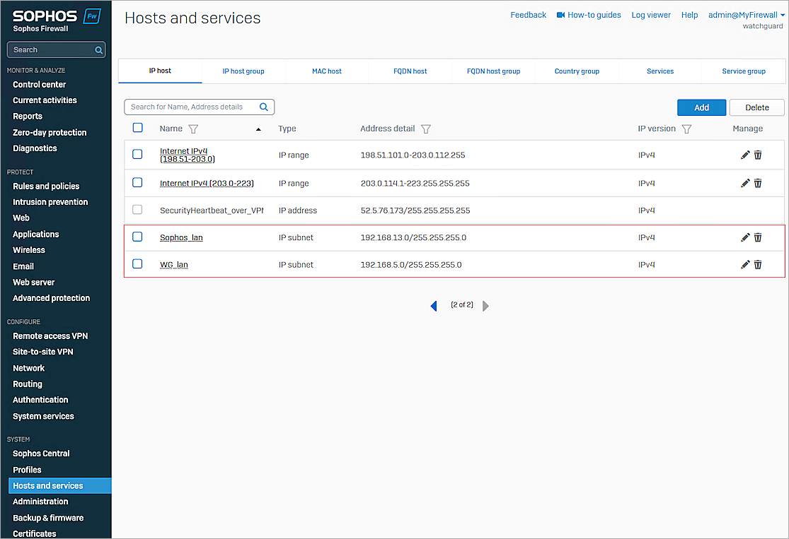 Sophos XG Firewall BOVPN Virtual Interface Integration Guide